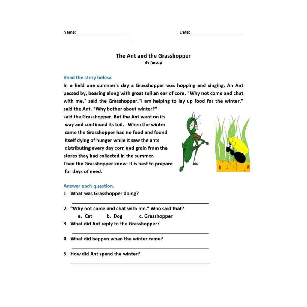 Comprehension passages for grade 5 with questions and answers BETTER 