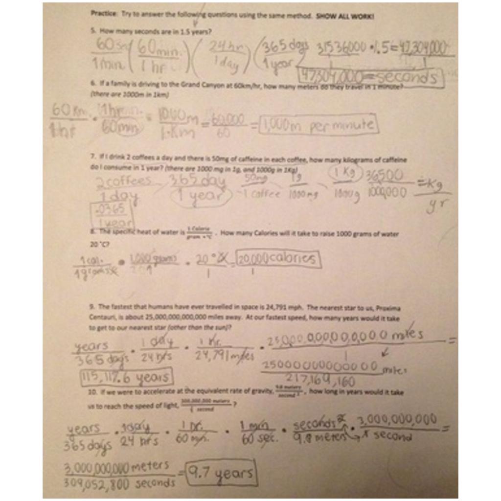 Dimensional Analysis Worksheet Chemistry Educational Worksheet