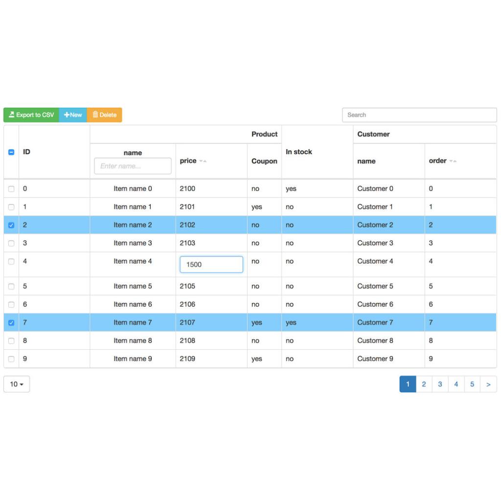 VERIFIED React table change cell value